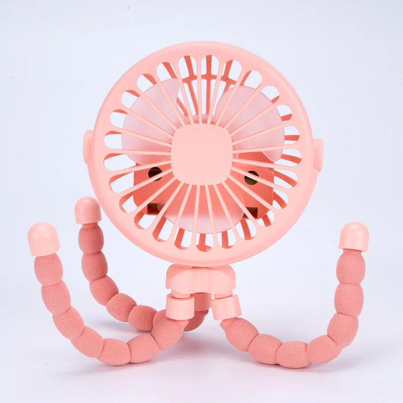 Multi-Functional Octopus Mini Fan – USB Rechargeable Flexible Tripod S ...